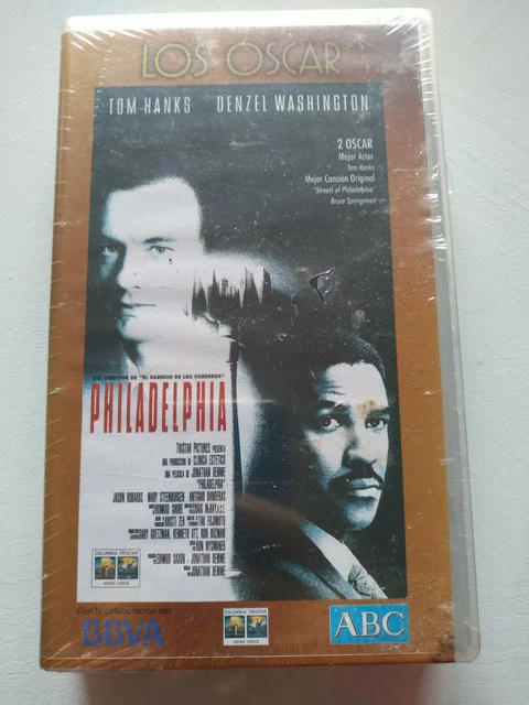 PHILADELPHIA TOM HANKS Antonio Banderas Denzel VHS Tape Spanish New $44 ...
