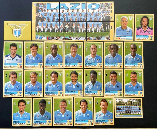 29 FIGURINE STICKERS Calciatori Panini 2013-14 Squadra Completa Lazio ...