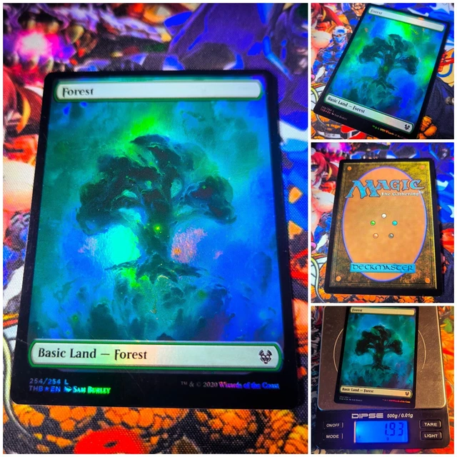 MTG FOREST 🇬🇧 Nm Full Art Nyx Constellation Land FOIL Theros:Beyond ...