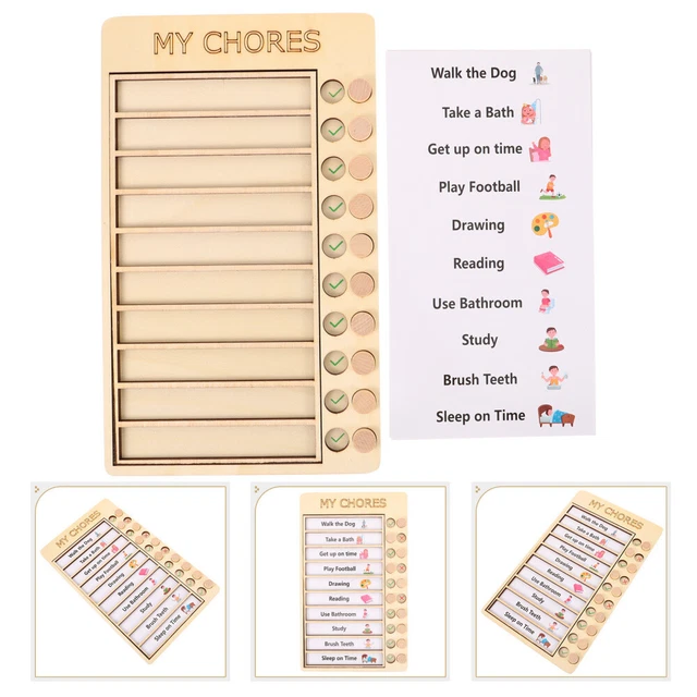 CHECK-IN BOARD TOYS Pupils Toddler Schedule Chart Classroom Visual £18. ...