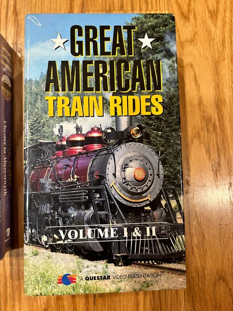 GREAT AMERICAN TRAIN Rides ~ Volume I & II / Pre-Owned Like New VHS ...