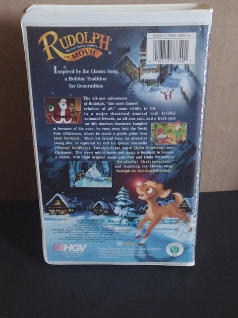 RUDOLPH THE RED-NOSED Reindeer: The Movie (VHS, 1998, Clam Shell) $7.25 ...