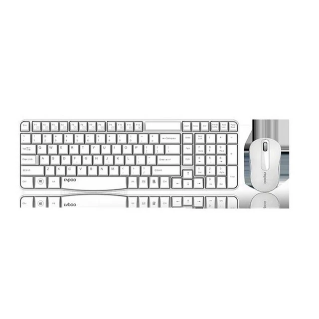 RAPOO X1800S 2.4GHZ Wireless Optical Keyboard Mouse Combo Black 1000DPI ...