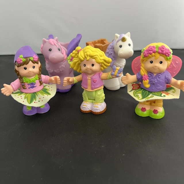 FISHER PRICE LITTLE PEOPLE BENDABLE POSEABLE FAIRY PRINCESSES And ...