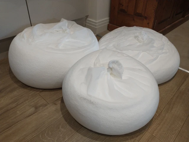 BEANBAG FILLER POLYSTYRENE Balls/Top-up Styrofoam Beans 2.8cu FT (80 ...