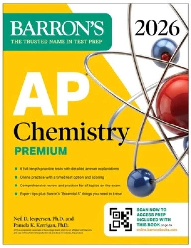 AP CHEMISTRY PREMIUM, 2026: Prep Book with 6 Practice Tests ...