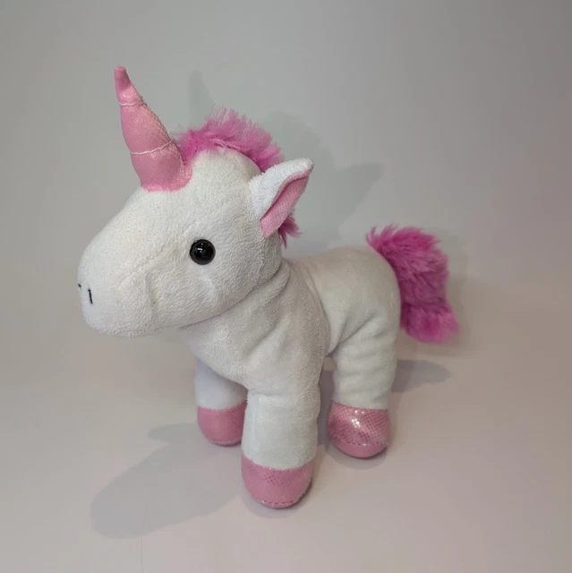 OTTERDENE LIMITED TS118 White Pink Unicorn Plush Soft Toy Stuffed ...