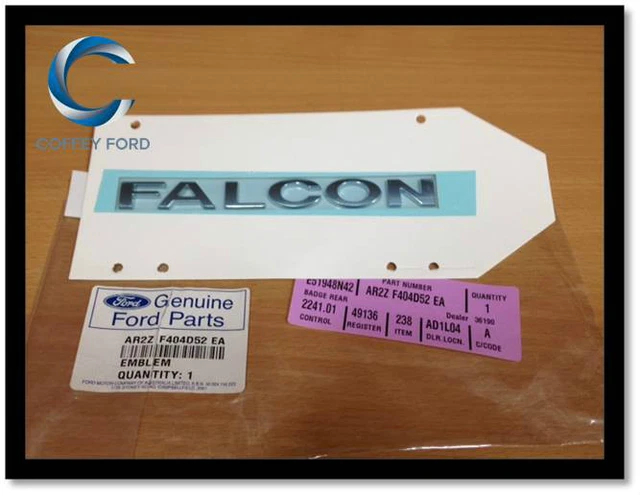 NOS GENUINE FORD Falcon BA/BF/FG/FGX "FALCON" Badge / Nameplate. Chrome ...