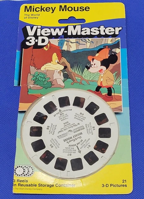 DISNEY DISNEY'S MICKEY Mouse Cartoons Cartoon view-master 3 Reels open ...