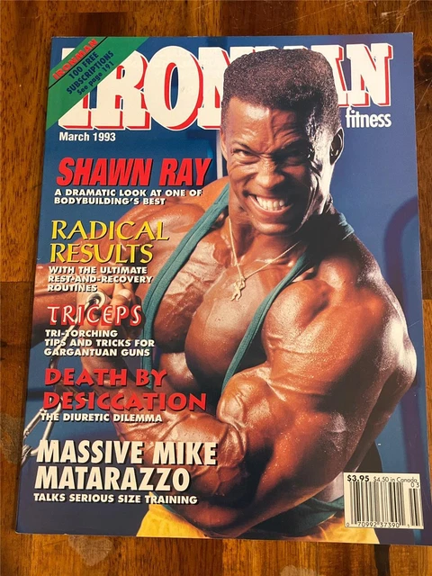 IRONMAN BODYBUILDING MUSCLE magazine SHAWN RAY 3-93 $6.49 - PicClick