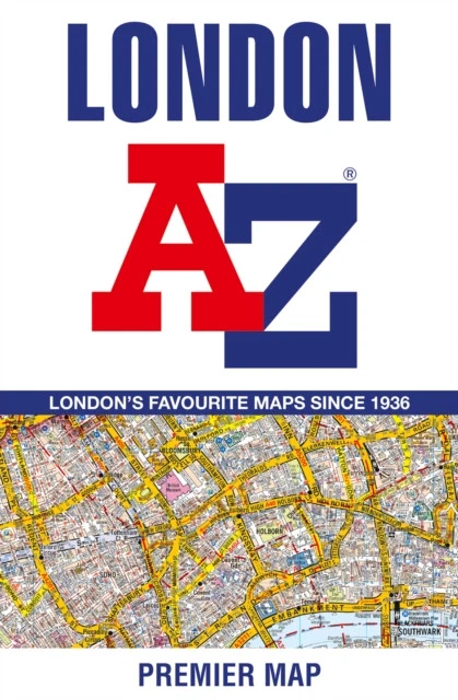 LONDON A-Z PREMIER Map by A-Z Maps (Sheet map, folded) £9.39 - PicClick UK
