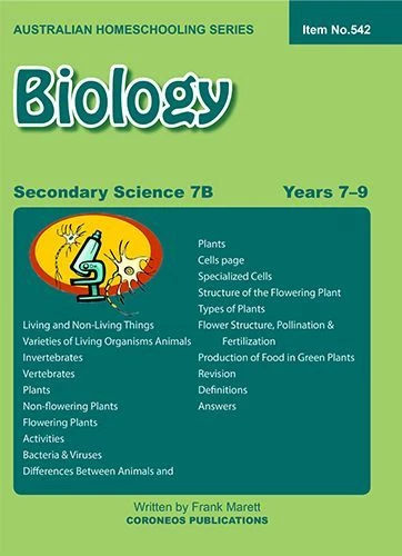 SECONDARY SCIENCE 7B: Biology (Australian Homeschooling Series for 7-9 ...