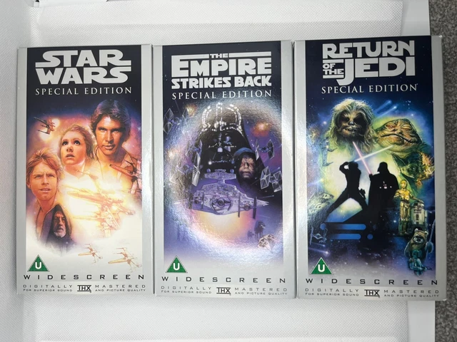 STAR WARS TRILOGY VHS - Special Edition - Platinum Widescreen Box Set 1997 £9.99 - PicClick UK