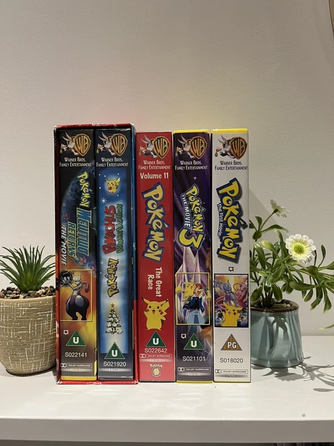 POKEMON VHS BUNDLE First Movie, Mewtwo Returns, Movie 3, Great Race Etc ...