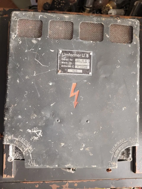 ORIGINAL GERMAN WW2 WK2 Luftwaffe Transformer 8 U8 £300.18 - PicClick UK