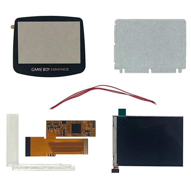 FUNNYPLAYING GAMEBOY ADVANCE GBA IPS v2 rétroéclairage LCD Mod Kit pour ...