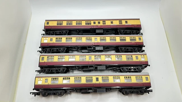 4 X MAINLINE OO Gauge BR Mk 1 Crimson & Cream Coaches £42.28 - PicClick UK
