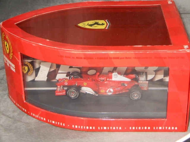 HOT WHEELS F1 1:43 Schumacher/Barrichello Ferrari F2004 Hungary GP 2004 ...