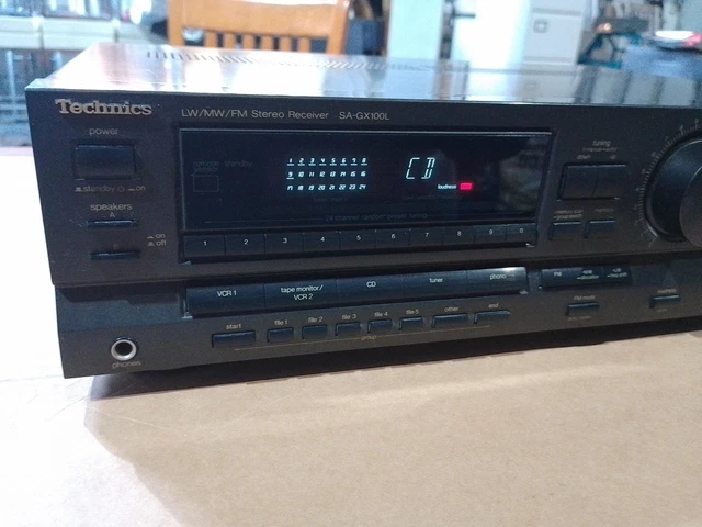 TECHNICS SA-GX100L STEREO RECEIVER LW MW FM PHONO AMPLIFIER TUNER HI FI ...