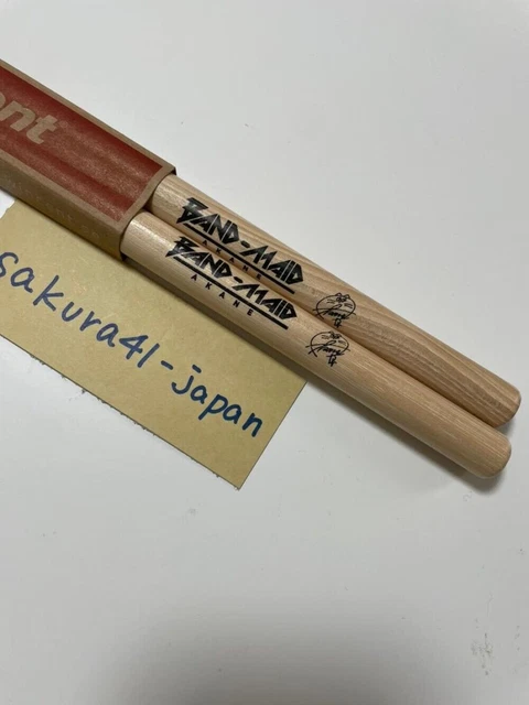 BAND-MAID W-AKN AKANE Signature Model Drum Stick Wincent New £36.04 ...
