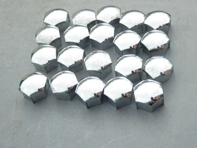 VOLVO WHEEL BOLT Nut Covers Caps 19Mm Full Set Chrome P/N 31471082 ...