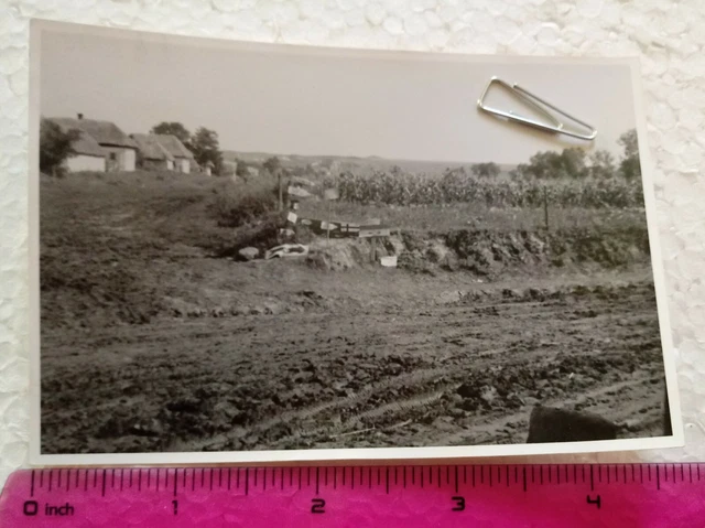 041 WW2 ORIG. Photo German Signposts Road signs Text Date 3 x 4.5 inch ...