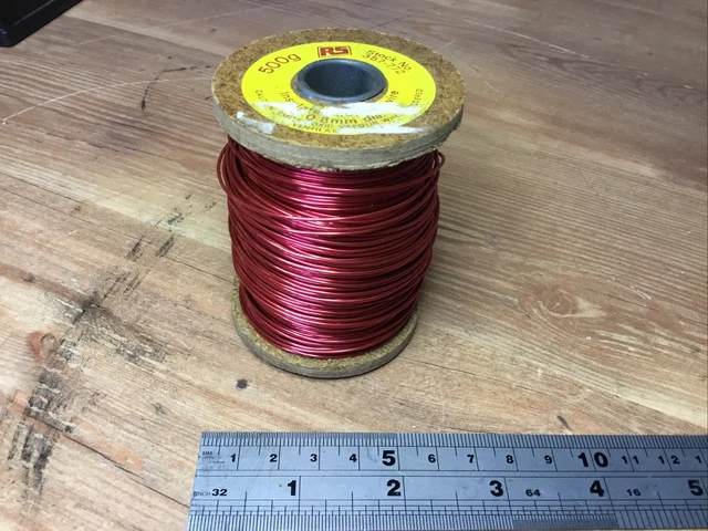SPOOL OF COPPER Wire. Transformer/armature Winding, Etc. Apprx 500g ...
