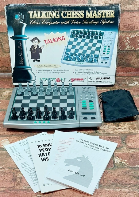 VINTAGE 1999 SYSTEMA KRYPTON Talking Chess Master Electronic Chess Game ...