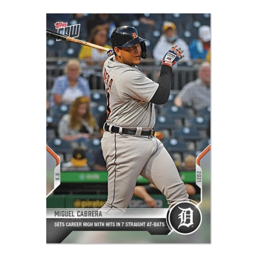 MIGUEL CABRERA DETROIT Tigers 2021 MLB Topps Now Card 779 Baseball 500 ...