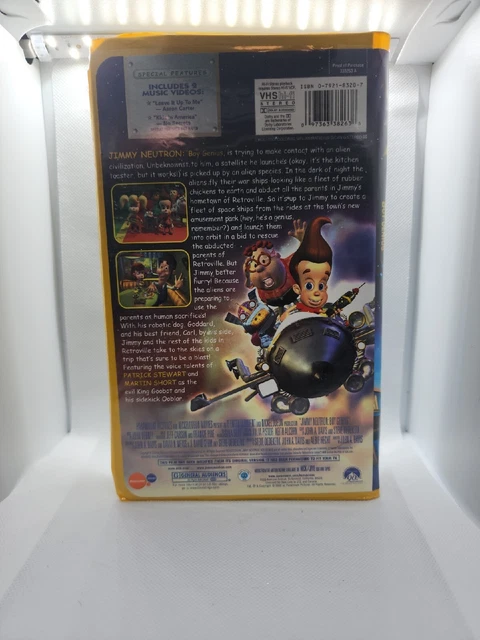 JIMMY NEUTRON: BOY Genius (VHS, 2002, Clam Shell) $10.99 - PicClick CA