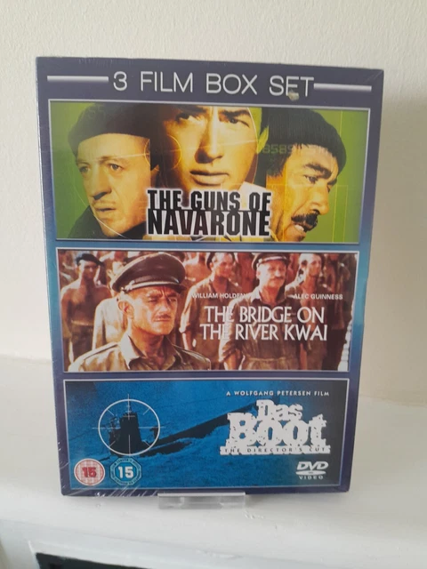 THE BRIDGE ON the River Kwai-Das Boot-The Guns of Navarone DVD New And ...