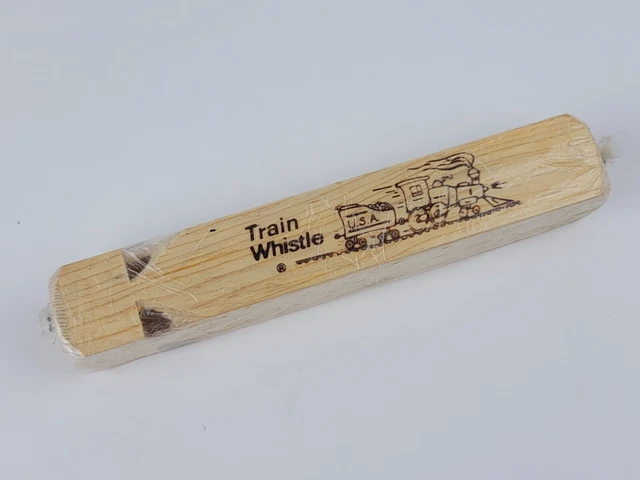 WOODEN TRAIN WHISTLE - Locomotive Railroad - Choo Choo Train Graphic ...