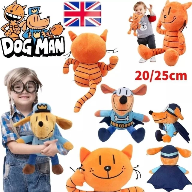 DOGMAN&DOG MAN'S LI'L Petey Plush Toy Cute Detective-Dog Stuffed Toy ...