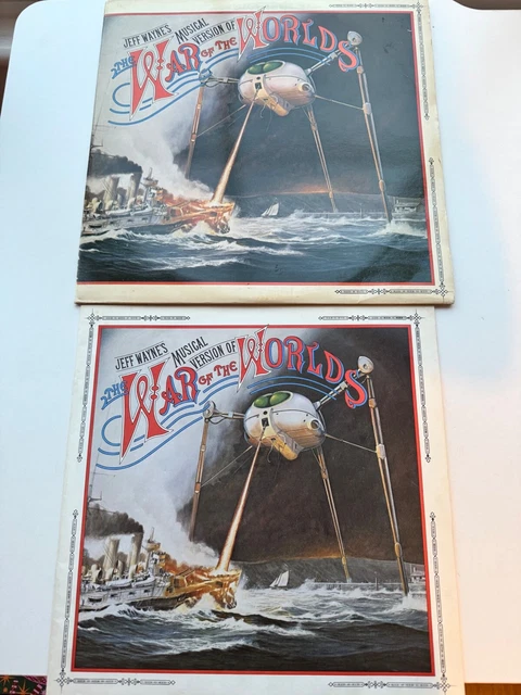 JEFF WAYNES & WAR OF THE WORLDS " CBS RECORDS UK DOUBLE + BOOK 1979 ...