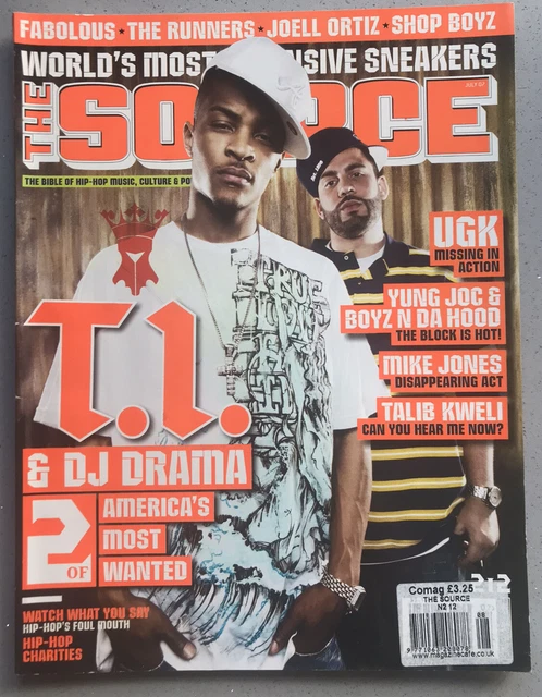 THE SOURCE MAGAZINE #212 T.I.& DJ Drama, UGK, Yung Joc, Talib Kweli ...