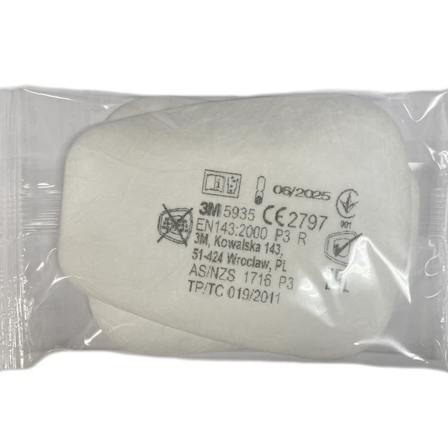 3M 5935 P3R Particulate Vapour Pre-Filter, 1 Pair Replacement filters £ ...