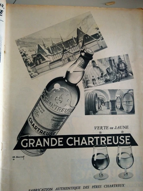 PUBLICITÉ VINTAGE ADVERTISING 1955 - La Grande Chartreuse EUR 4,50 ...