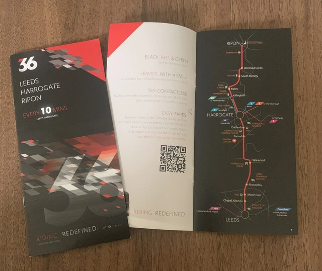 TRANSDEV HARROGATE BUSES route 36 Timetable booklet March 2023 edition ...