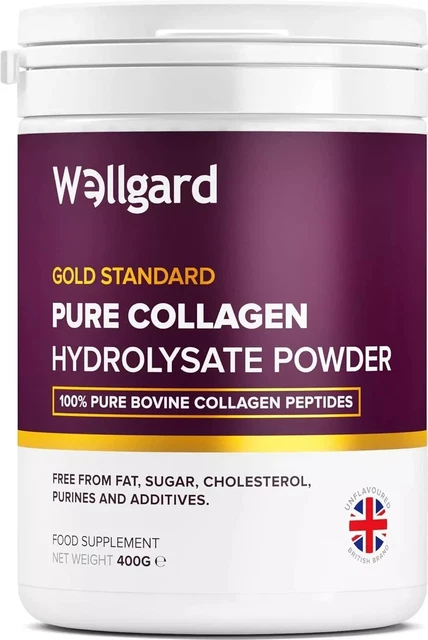 WELLGARD PURE COLLAGEN Powder, Gold Standard Bovine Collagen Peptides ...