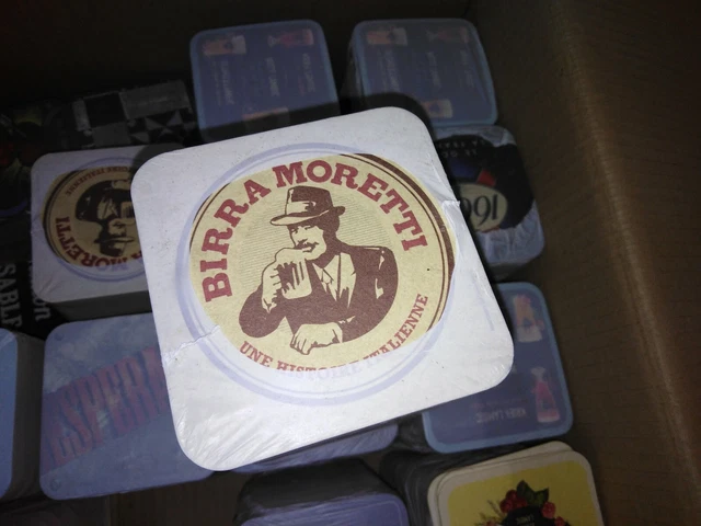 SOUS VERRES BOCK coaster bière moretti bierra Heineken paquet de 100 ...
