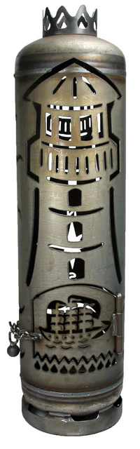 LIGHTHOUSE WITH SHIP fire pit fire bowl patio fire barrel precious rust ...