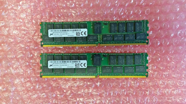 SK HYNIX 64GB (2x32GB) 2Rx4 PC4-2400T RB1-11 Server Ram , MTA36ASF4G72PZ-2G3B11G £45.00 ...