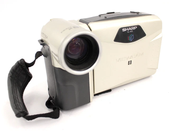 SHARP VIEWCAM VL-A10 8mm Video Camcorder LCD Screen 16x Digital Zoom ...