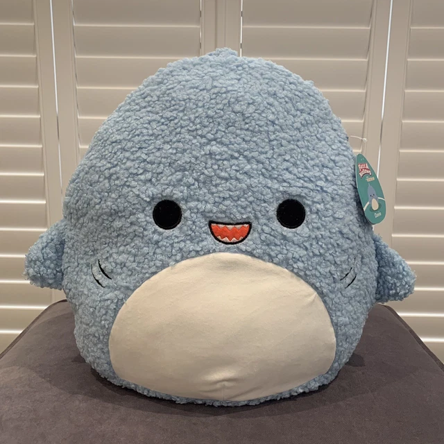 SQUISHMALLOW LARGE 40CM/16” Fuzz A Mallow Davie/DaveThe Blue Shark ...