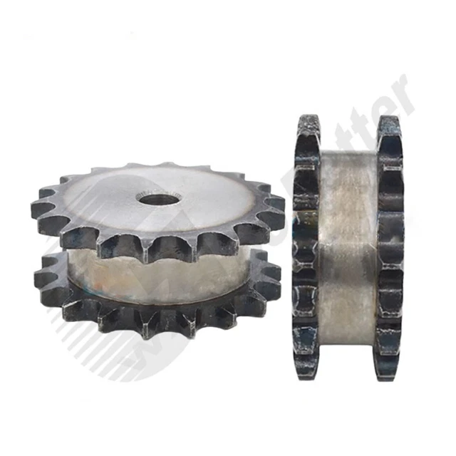 ROLLER CHAIN SPROCKET 10~30 Teeth 08B Double-Strand Sprocket 45# Steel ...