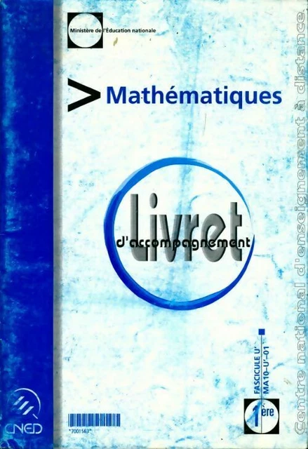 2321194 - MATHÉMATIQUES 1ère L livret d'accompagnement - Collectif EUR ...
