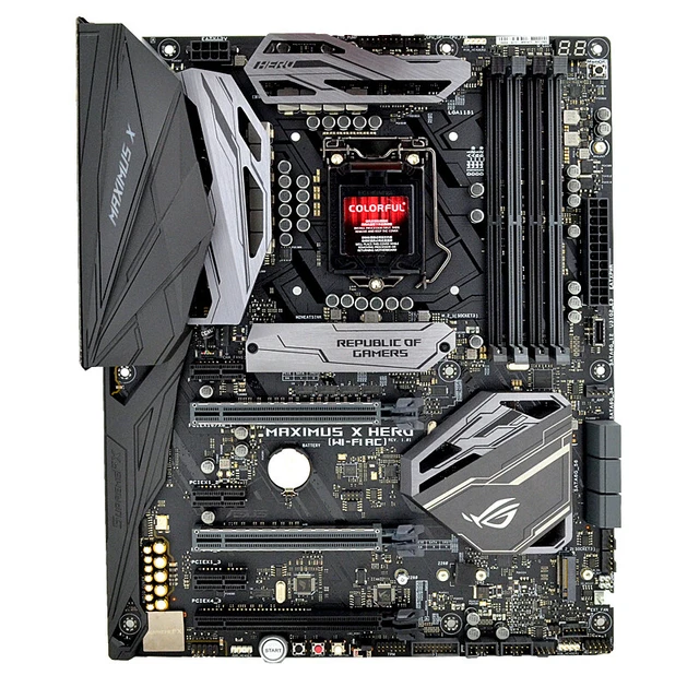 MAINBOARD ASUS ROG Maximus X Hero (WI-FI AC) Intel Z370 Socket 1151 £ ...