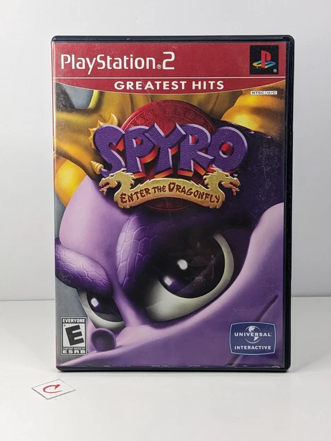 SPYRO: ENTER THE Dragonfly (Sony Playstation 2 PS2) Game Disc and Case ...