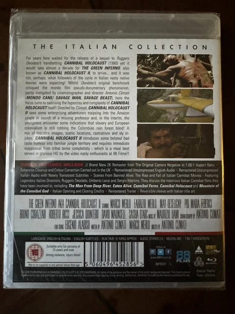 THE GREEN INFERNO Aka Cannibal Holocaust 2 (1988) édition spéciale Blu ... THE GREEN INFERNO Aka Cannibal Holocaust 2 (1988) édition spéciale Blu ...