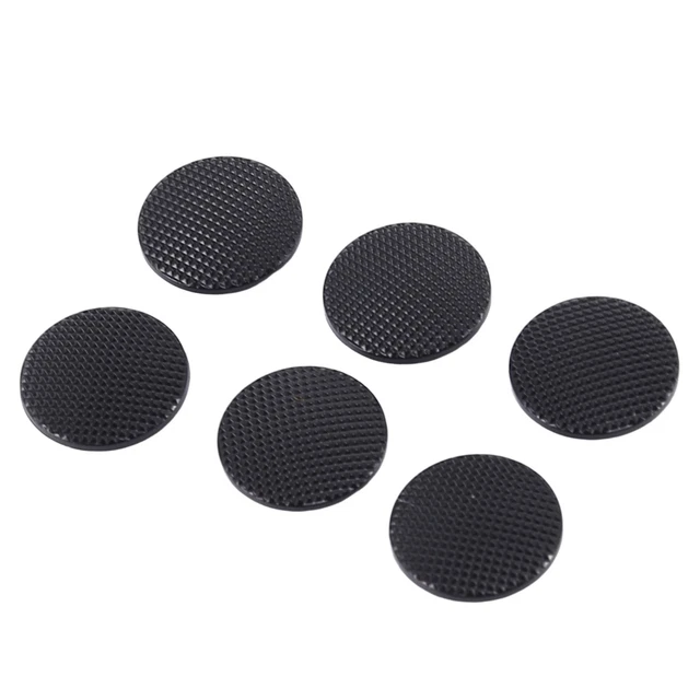 1X(6PCS ANALOG JOYSTICK Stick Replacement Cover Button For 1000 Black ...